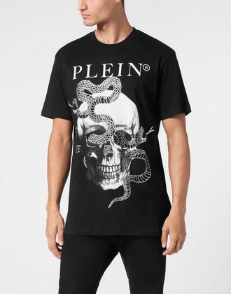 Philipp Plein T-Shirt Snake Mit Schmucksteinen