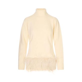 P.A.R.O.S.H. P.a.r.o.s.h., Femme, Pulls, Beige, Taille: 38 FR Col roul&eacute;s