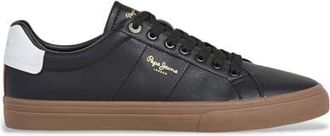 Pepe Jeans London Homme Kenton Base M Sneak, Noir, 42 EU