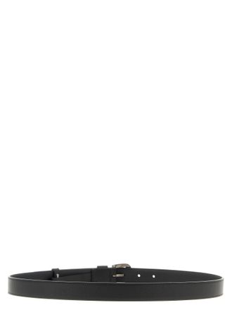 Valentino Garavani Mens Black Calfskin Regular Belt