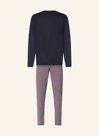 Mey Mey Schlafanzug Serie Red Tile blau