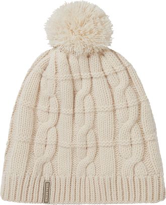 Sealskinz Hemsby Strickmütze mit Zopfmuster und Bommel, wasserdicht, für kaltes Wetter, cremefarben
