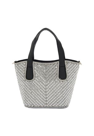 Faina Handtasche Handtasche Frauen Schwarz Silber