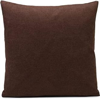 Gözze Gefülltes Kissen mit Reißverschluss, Darco, 45 x 45 cm - Schoko