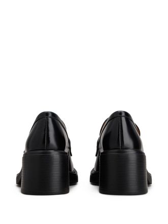 Tod's Leather Block-Heel Loafer - Black