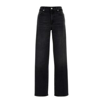 7 For All Mankind Femme, Jeans, Noir, Taille: W29 Stovepipe Bottomline Jeans Straight