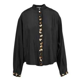 Forte_Forte Seidenhemd - - Blouses & Shirts - Damen - Schwarzk - M