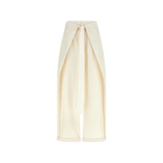 Darkpark Darkpark - Pantalon Stella &agrave; nouer devant - Femme - Pantalons - Blanc - Taille: 42 FR