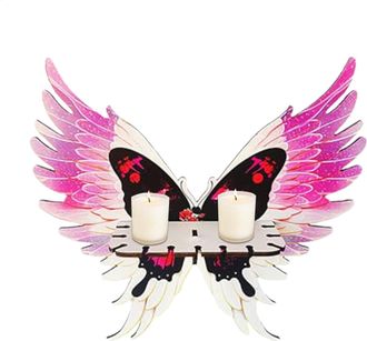 Generico Eckregal mit Schmetterlingsflügeln - Eckregal zur Wandmontage | Schmetterlingsflügel-Regale | mit Engelsflügeln in Schmetterlingsform | Lagerregal