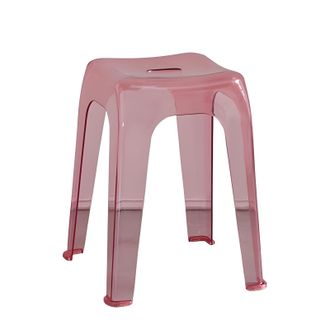 Generic 6Er-Set Transparente Acryl-Esshocker (45,7 cm Hoch), Moderne, Stapelbare Barhocker Aus Durchsichtigem Kunststoff, Runde, R&uuml;ckenlehnenlose St&uuml;hle f&uuml;r K