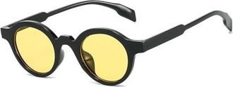 Generic Lunettes De Soleil D&eacute;coratives For Les Vacances En Plein Air, Hommes Et Femmes, For Trajets Domicile-travail La Conduite(Yellow)