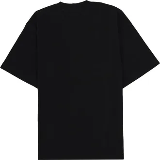 Stone Island Logo Patch Cotton T-Shirt - Black
