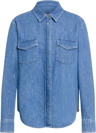 Dondup Chemise Esibizionista - Femme - Blouses et Chemises - Bleu - Taille: 38 FR