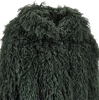 Emporio Armani Faux-Shearling Shaggy Coat - Green