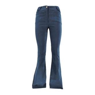 D.exterior Breite Hose - - Trousers - Damen - Blau - XS