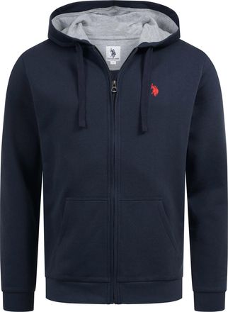 U.S.Polo Association Herren Sweatjacke - Kapuzenjacke mit Rei&szlig;verschluss & Logo-Stickerei