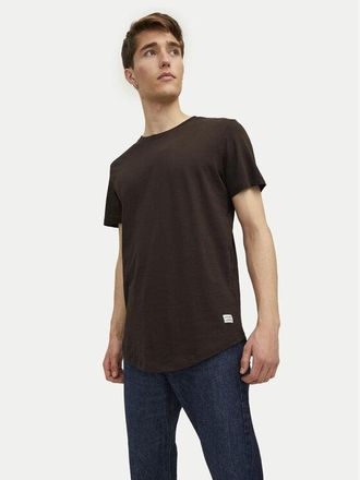 Jack & Jones Jack & Jones T-Shirt Jjenoa 12113648 Braun Long Line Fit