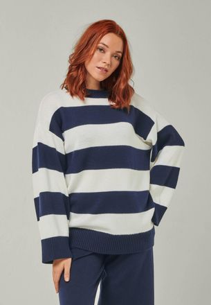 You Look Perfect PULLOVER FELIA - L&auml;ssiger Blockstreifen Pullover aus Merino