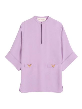 Valentino Garavani Robe Au Genou - Violet Clair