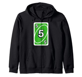 Uno Halloween Green 5 Karte Kapuzenjacke