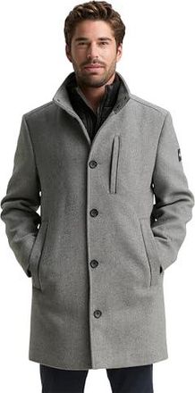 Tom Tailor 1046983 Manteau de Laine, 30507-Light Stone Grey Wool Twill, L Hommes