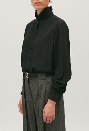 Claudie Pierlot Hemd mit viktorianischem Kragen