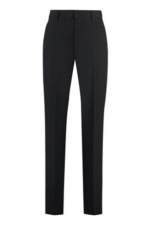 Givenchy Mens Tailored Wool Trousers, Black