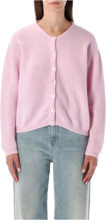 American Vintage Vitow Cardigan - - Knitwear - Damen - Rosa - M