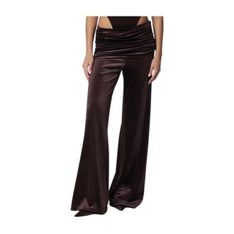 Andamane Boney Draped Wide Pants - - Trousers - Damen - Braun - S