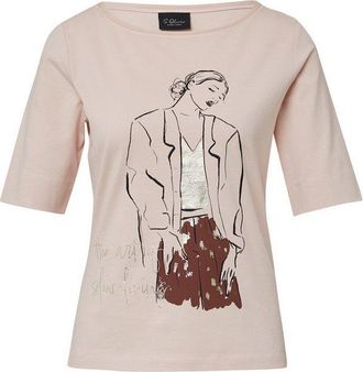 s.Oliver Kurzarmshirt T-Shirt Jersey-Shirt mit Artwork