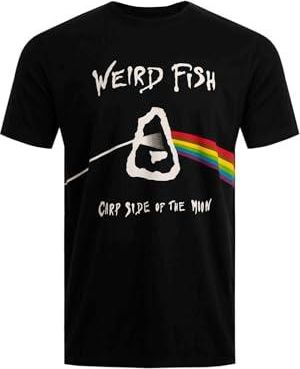 Weird Fish Carp Side T-shirt en coton bio Olive fonc&eacute;, Noir, XL