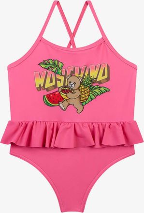 Moschino Moschino Teddy Bear Badeanzug aus Lycra - Pink