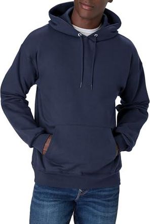 Hanes Sweat-shirt à capuche - Asymétrique - Manches Longues - Homme Gris Gris, Bleu Marine, Large