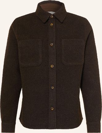 Les Deux Overshirt Aus Boucl&eacute; braun