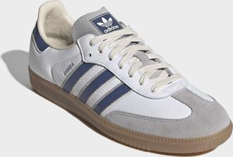 adidas Sneaker ADIDAS ORIGINALS SAMBA OG, Herren, Gr. 38,5, blau (cloud wei&szlig;, crew blau, gum4), Leder, Schuhe Sneaker, Topseller