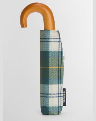 Barbour Reise-Taschenschirm in Tartanmuster mit H&uuml;lle in