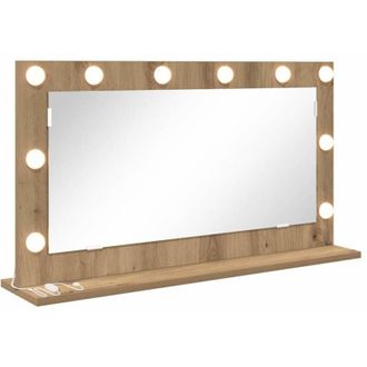 vidaXL Vidaxl - Kosmetikspiegel mit Spiegel Artisan Eiche 80 x 45 x 18 cm