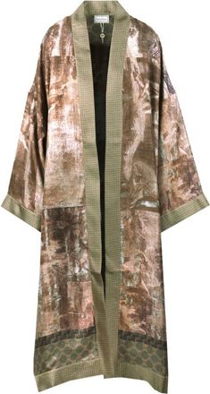 Pierre-Louis Mascia Femme, Blouses et Chemises, Multicolore, Taille: ONE Size Kimono long en soie