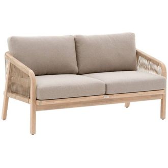 Hesperide Gartensofa Papouasie Akazie 2-Sitzer aus Polyester und Akazie - Hesp&eacute;ride
