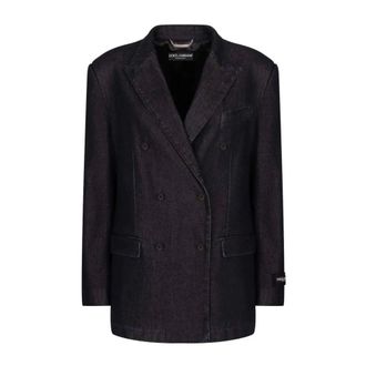 Dolce & Gabbana Doppelreihiger Jeansblazer - - Jackets - Damen - Schwarzk - M