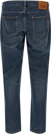 Dolce & Gabbana Logo-Embroidered Jeans - Blue