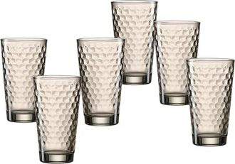 Ritzenhoff & Breker Longdrinkgläser-Set Favo, 6-teilig, Braun, Glas