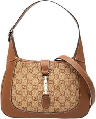 Gucci Sac port&eacute; &eacute;paule Jackie 1961 Pre-owned - Femme - Pre-owned - Beige - Taille: ONE Size