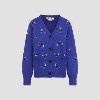 Marni Embroidered Floral Cardigan