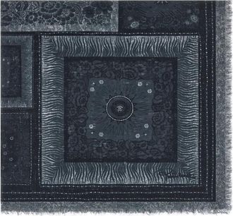 Roberto Cavalli châle à motif zébré - Gris