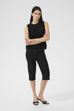 Karen by Simonsen Kurzarm-Bluse Straight fit Meteorite black