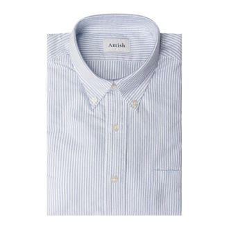 Amish Homme, Chemises, Multicolore, Taille: M America Shirt Stripe