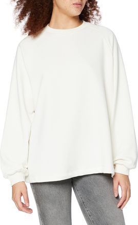 NA-KD Damen Long Basic Sweater Pullover, gebrochenes wei&szlig;, L