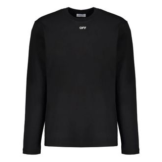 Off-white Langarm-T-Shirt - - Tops - Herren - Schwarzk - L