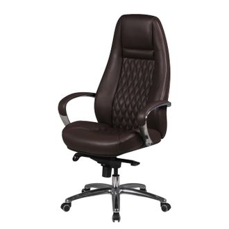 Furnitive home24 Chefsessel Bracey 68 x 130 x 50cm Braun/Dunkelbraun